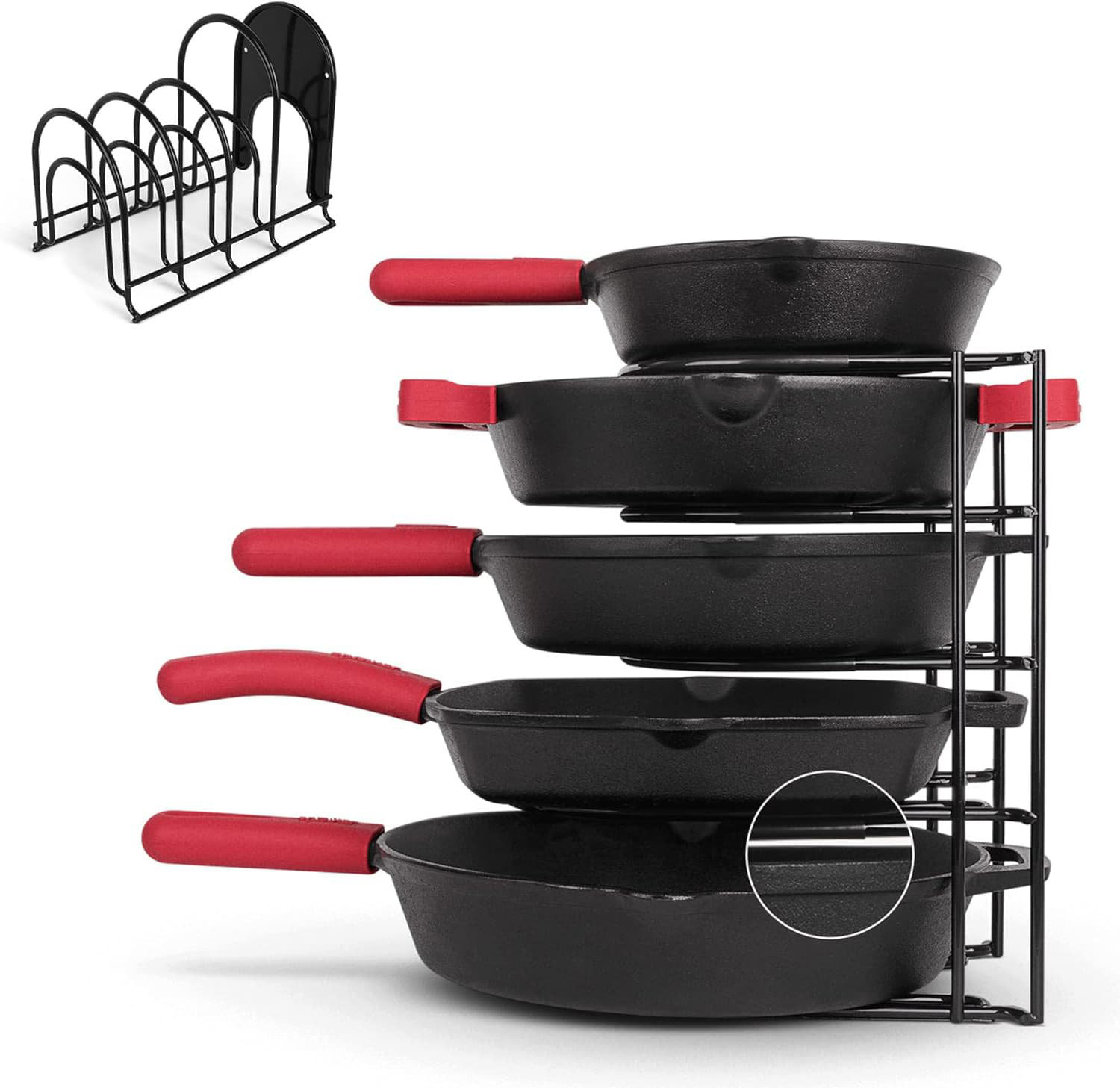 Prep & Savour Steel Novelty Free Standing Pot Rack | Wayfair