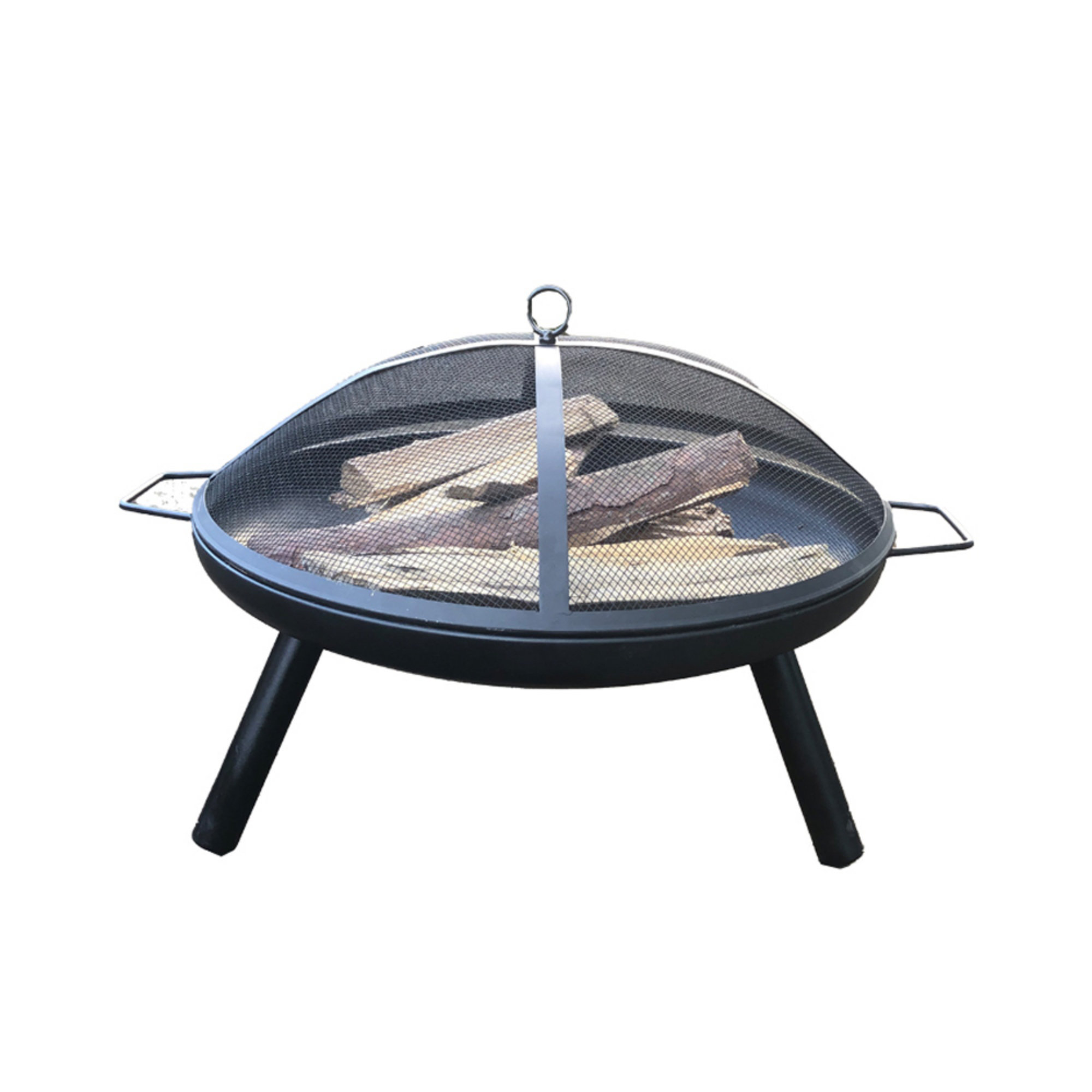 Winston Porter W 23In. Portable Round Iron Wood Burning Outdoor Fire ...