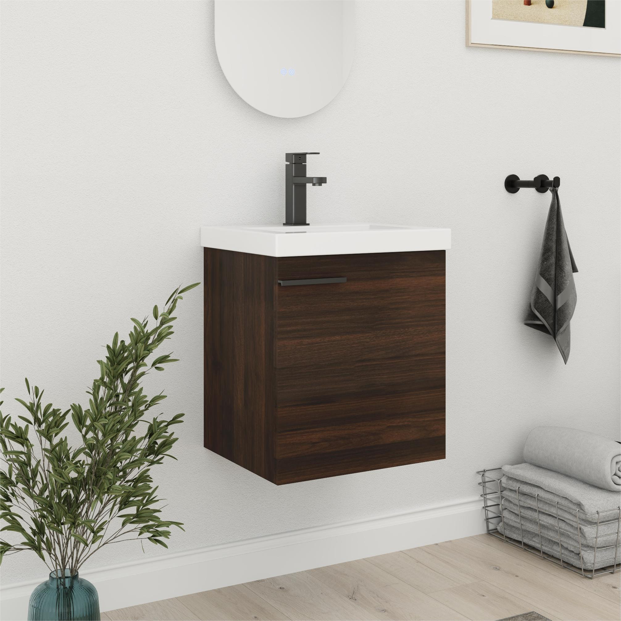 Ebern Designs Cerell 18.14'' Single Bathroom Vanity with Ceramic Top ...