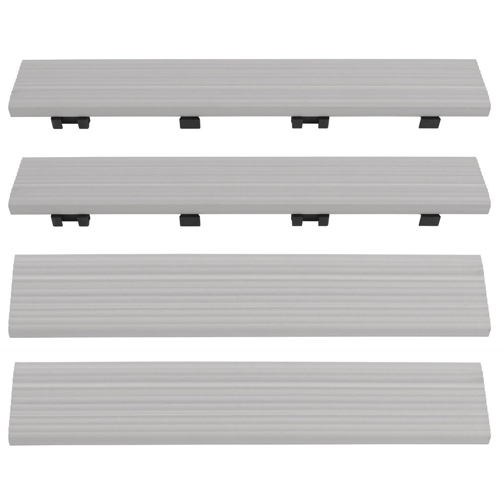 NewTechWood 12" x 2" Composite Interlocking Deck Side Trim | Wayfair