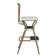 COSCO Stylaire Steel Retro Chair + Step Stool with Flip-Up Vinyl Seat ...