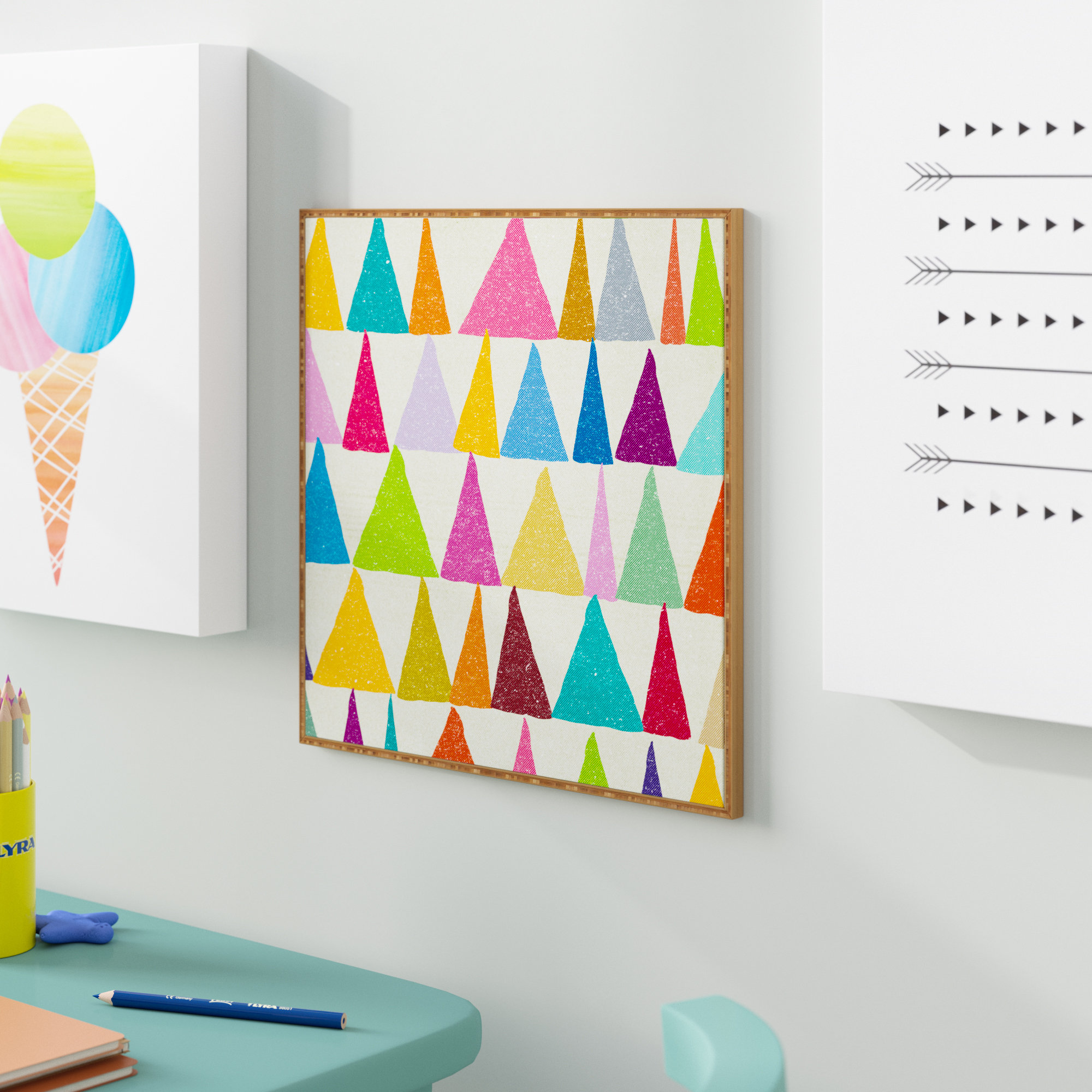 Isabelle & Max™ Analogous Shapes in Bloom' - Picture Frame Painting on ...