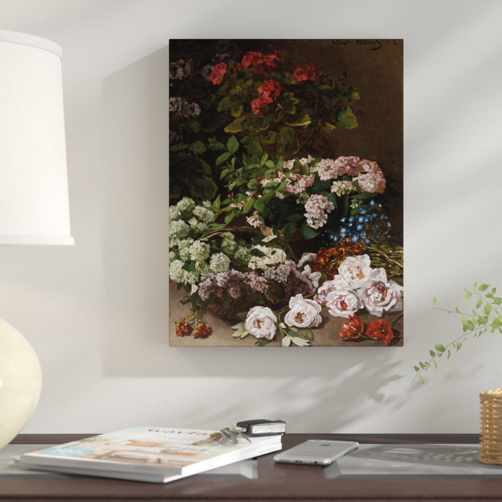 Vault W Artwork 'Spring Flowers, 1864' by Claude Monet Graphic Art ...