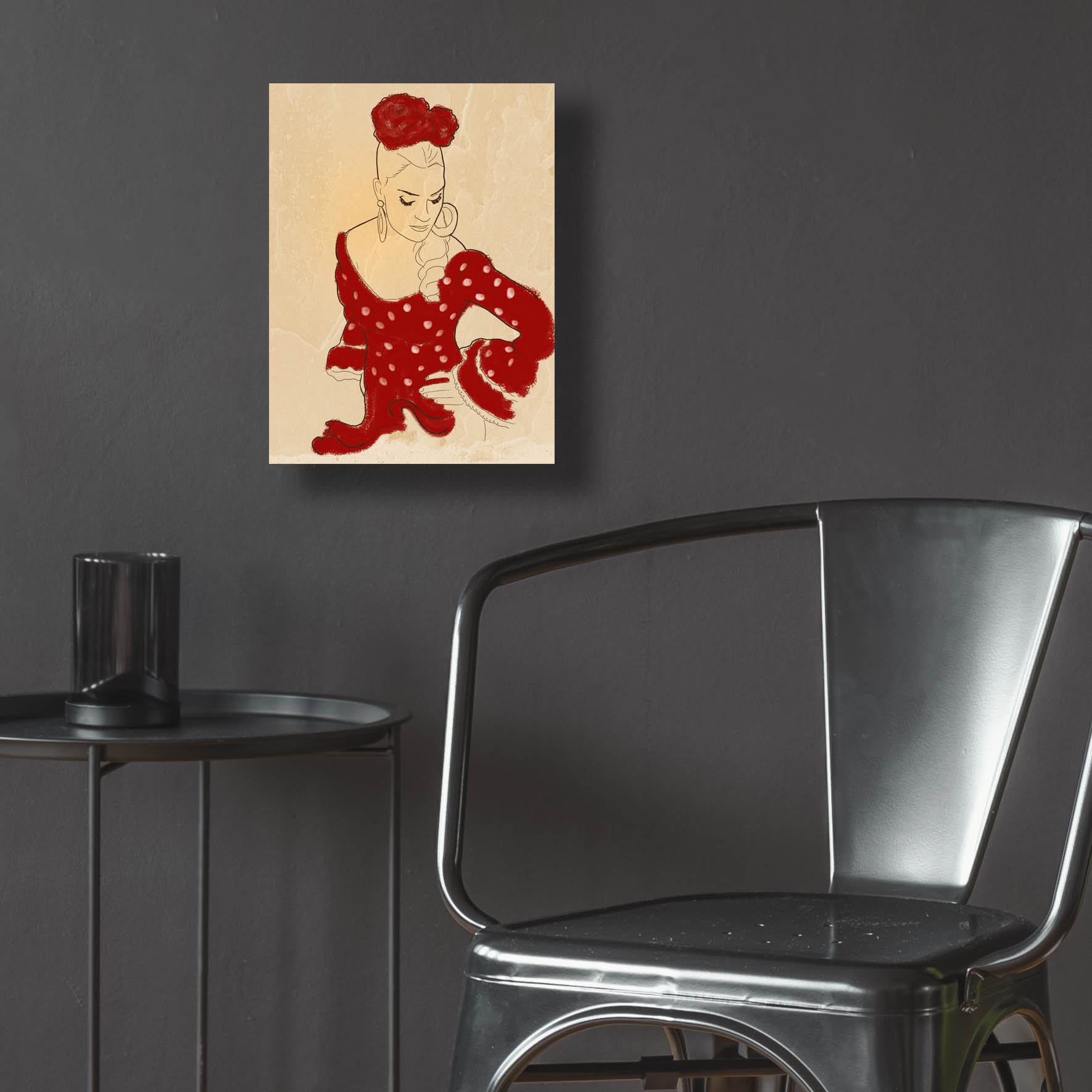 House of Hampton 'Spanish Flamenco Woman Dancer In A Dotty Dress' by ...