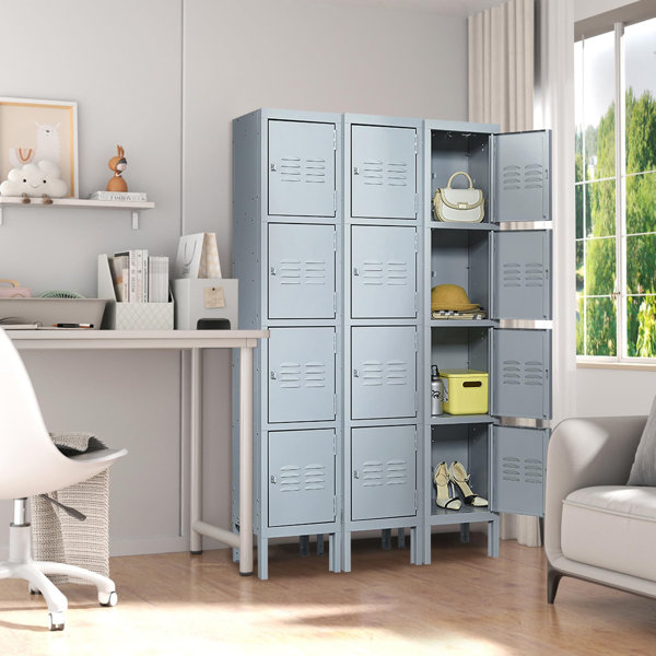 BIZOE 66"H Metal Storage Locker Cabinets for Home, Office, Gym, School ...