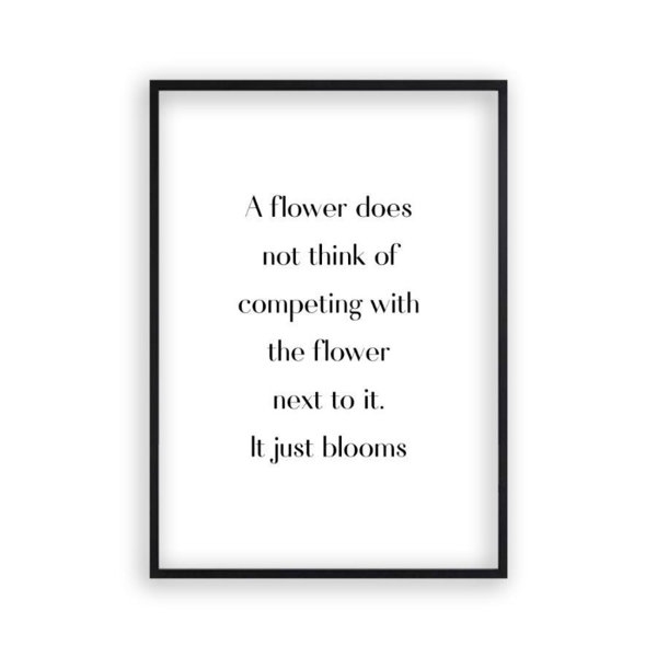 Blim and Blum Poster Motivierende Blume | Wayfair.de