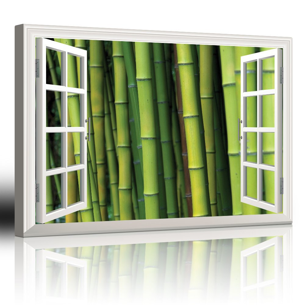 IDEA4WALL Window Scenery " Modern White Window Looking Out Into A ...