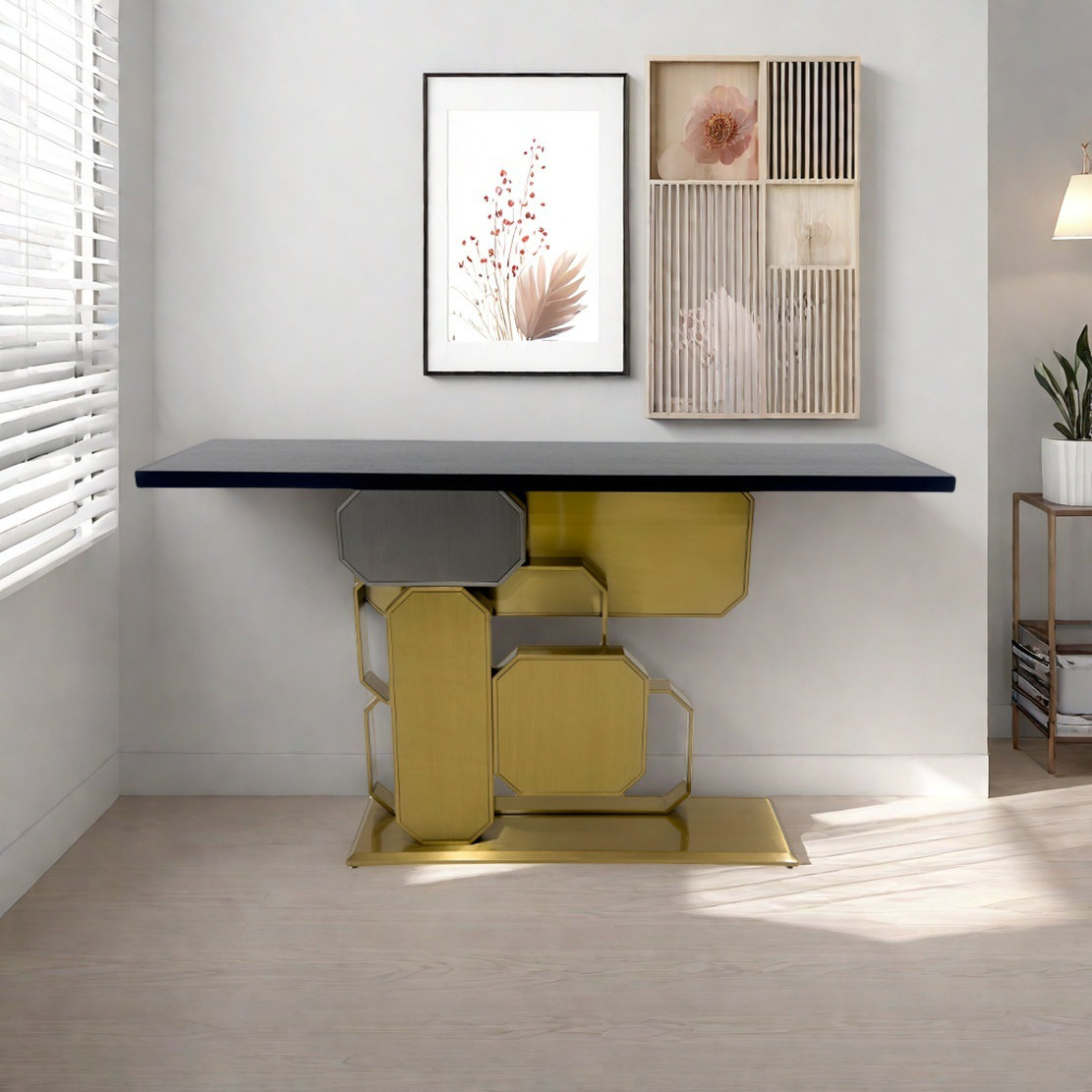 interanest Modern Minimalist Stainless Steel Console Table | Wayfair