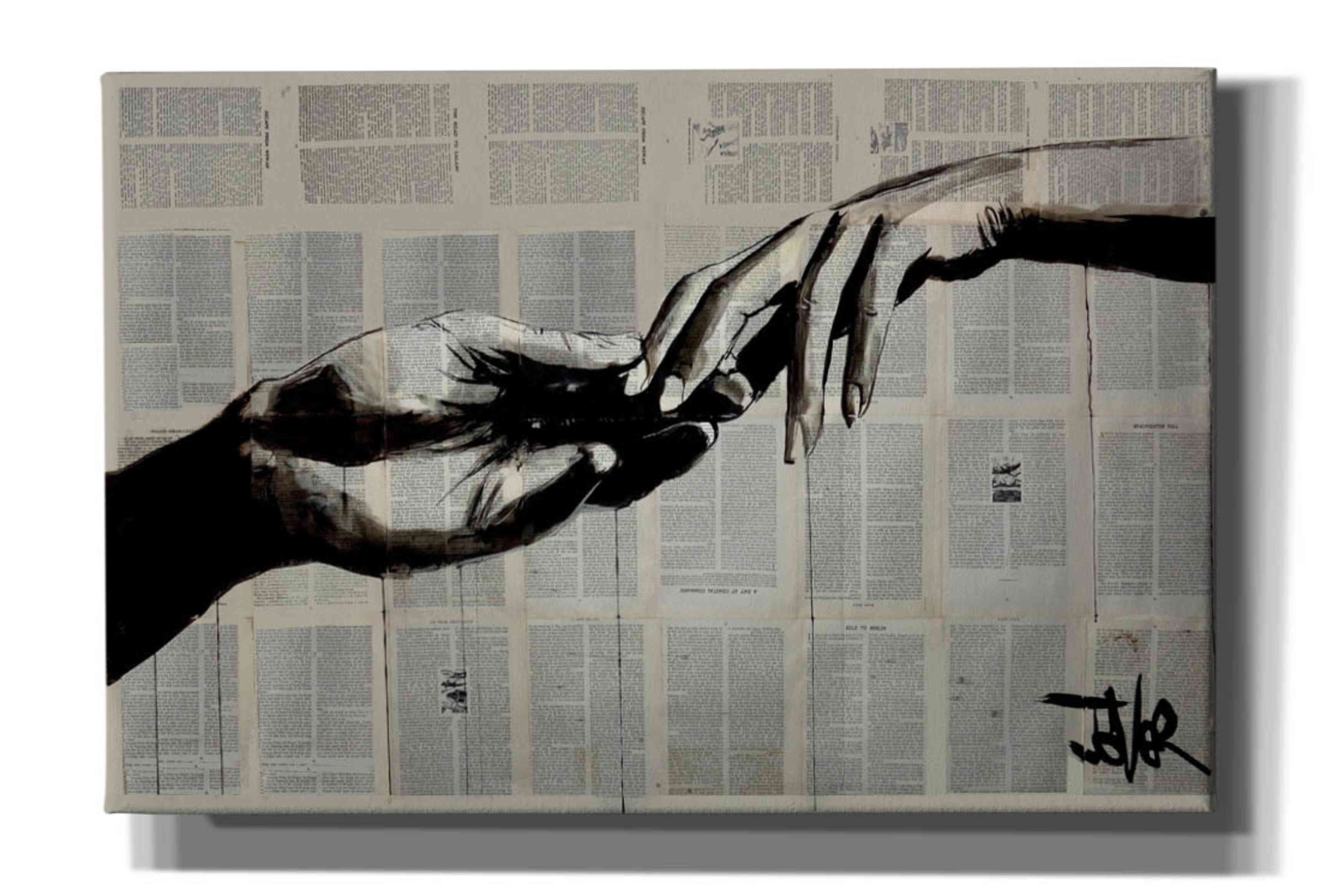 Winston Porter Epic Graffiti 'Adam Eve' By Loui Jover, Canvas Wal Adam ...