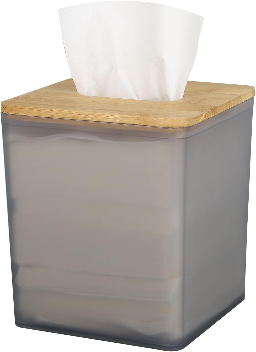 Ebern Designs Tissue Box Cover Square,Tissue Box Holder With Bamboo Lid ...