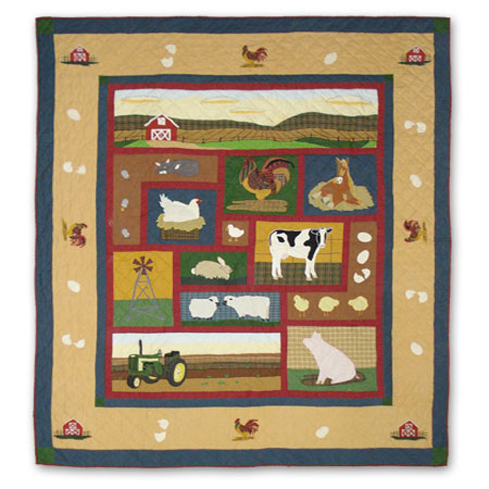 Patch Magic Barnyard Single Reversible Quilt | Wayfair