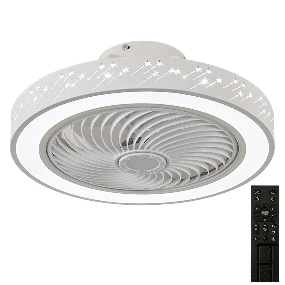 Wrought Studio™ Armelia Ceiling Fan with LED Lights | Wayfair
