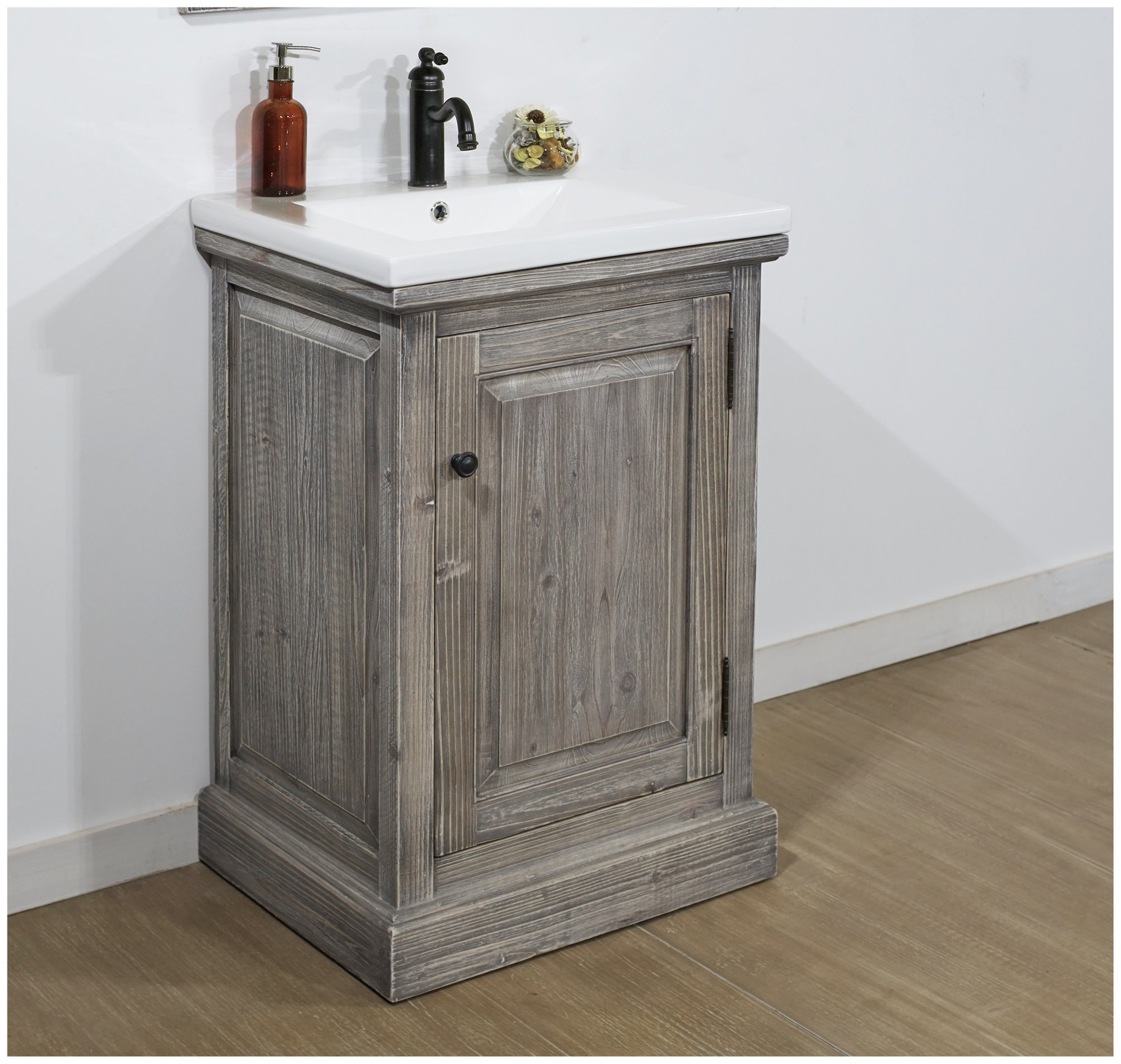 Highland Dunes Bump 24" Single Bathroom Vanity Set & Reviews - Wayfair ...