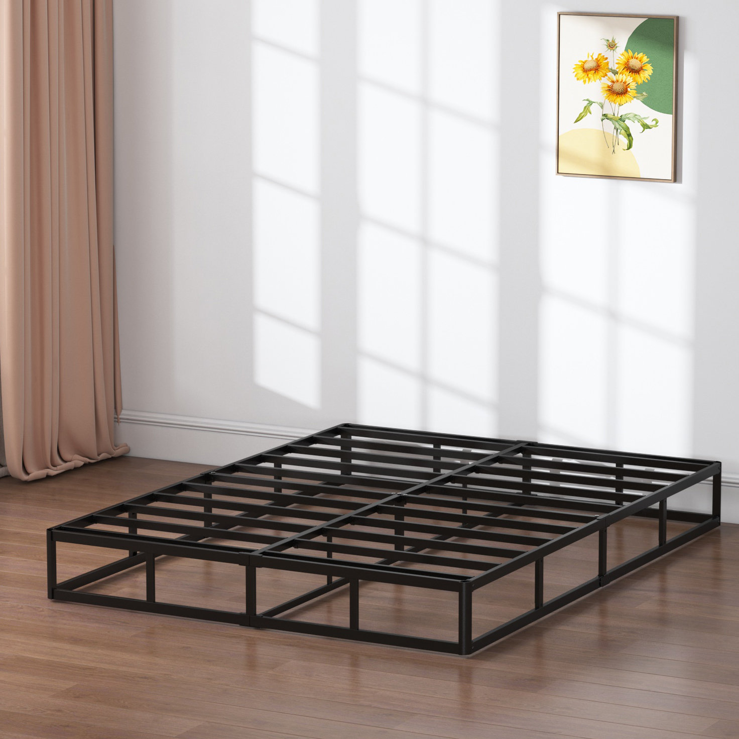 Alwyn Home Manston Metal Box Spring & Reviews | Wayfair