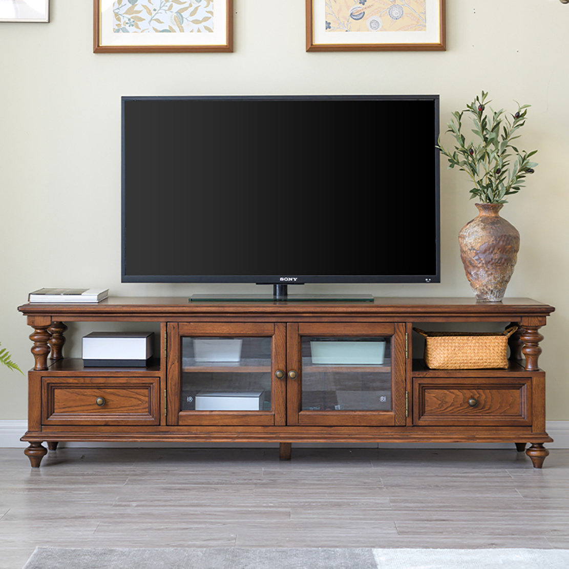 Trentastic Trails American ash TV stand | Wayfair