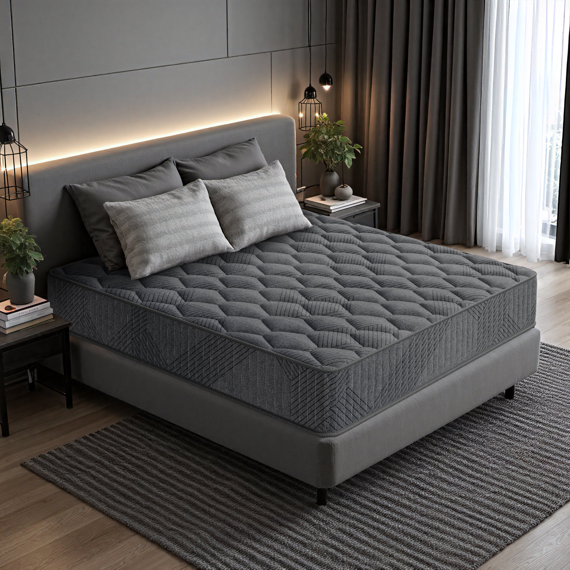 Alwyn Home 10/12" Medium Anti Static Cooling Gel Memory Foam ...