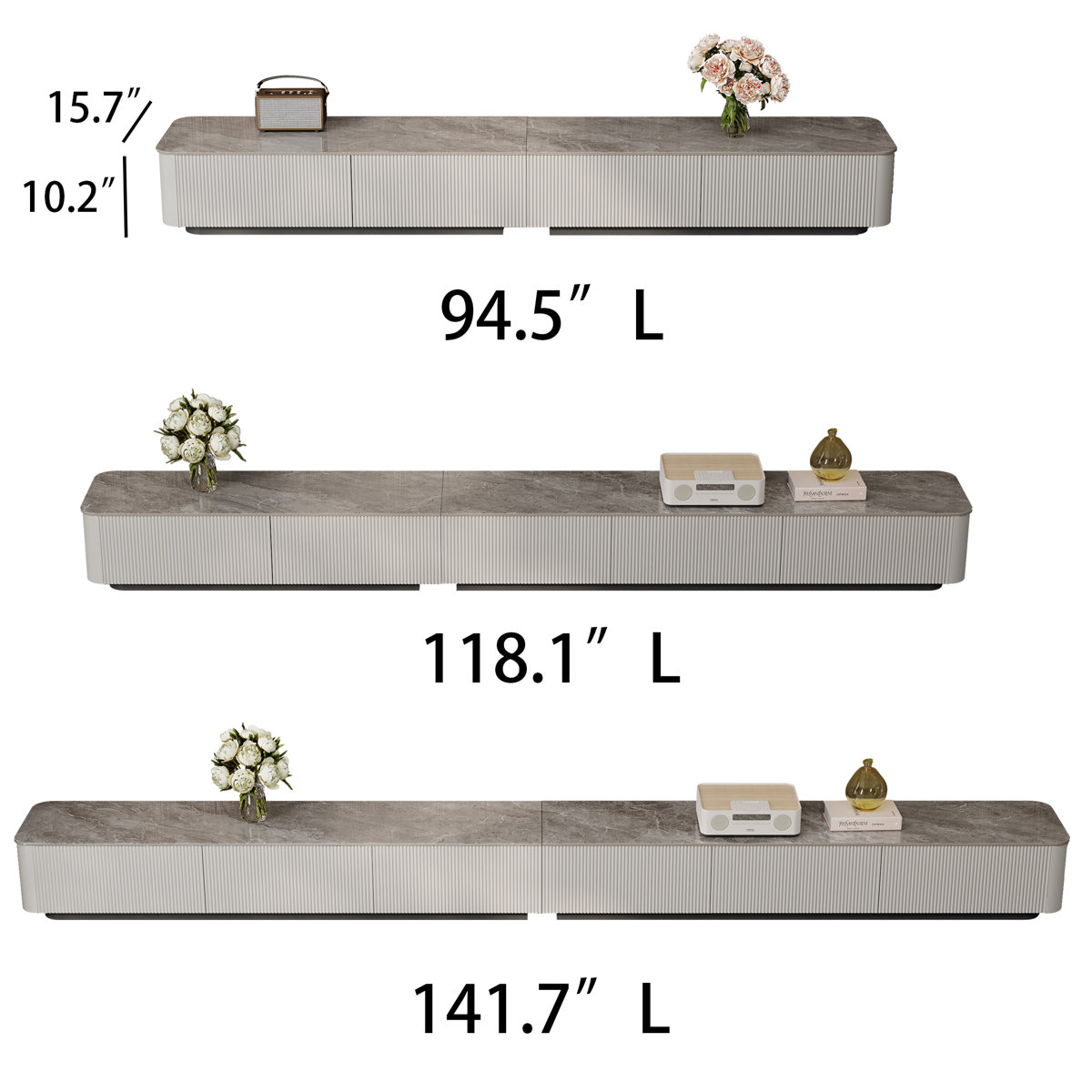 Orren Ellis rock panel and stainless steel electroplated steel frame ...