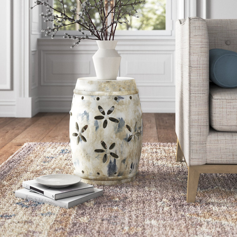 Kelly Clarkson Home Vera Cement Garden Stool & Reviews | Wayfair