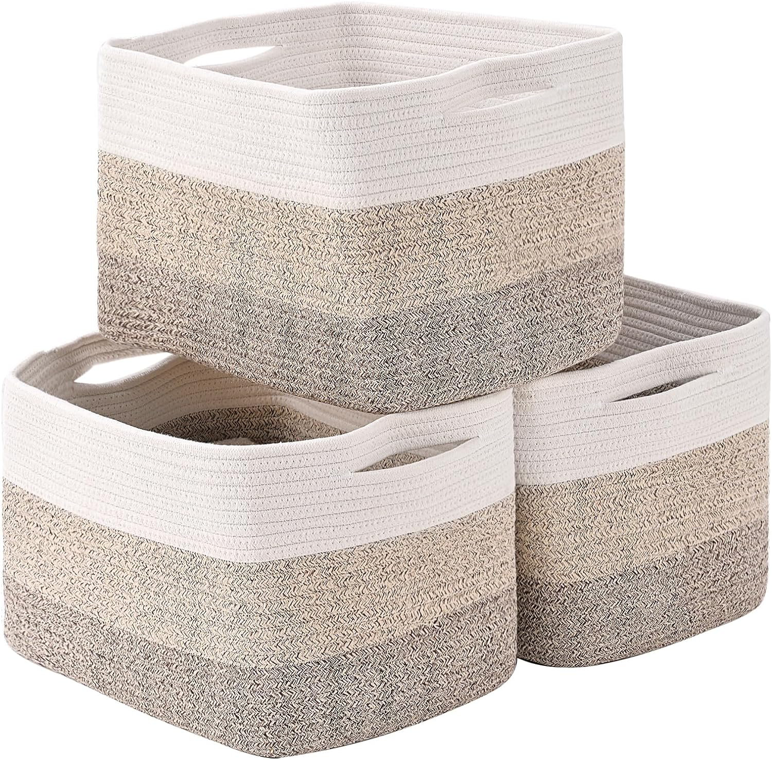 Beachcrest Home Storage Basket For Organizing For For Books,Toys(3 ...