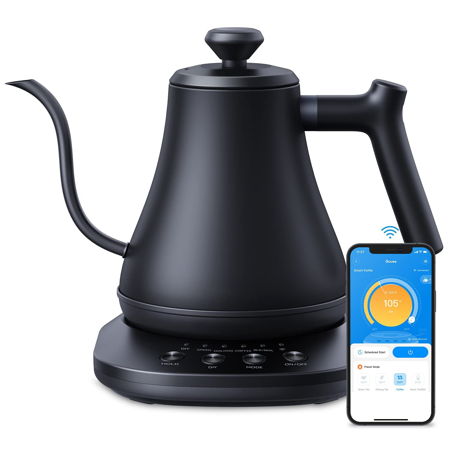 MODERN WALLS LLC Smart Electric Kettle, Wifi Variable Temperature ...