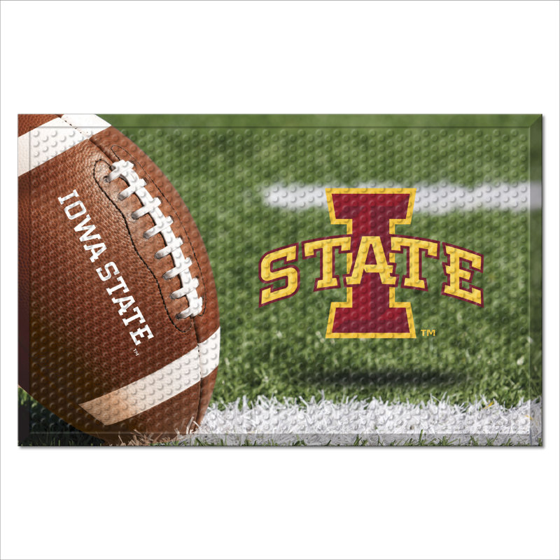 FANMATS Iowa State_Iowa State Rubber Scraper Door Mat | Wayfair