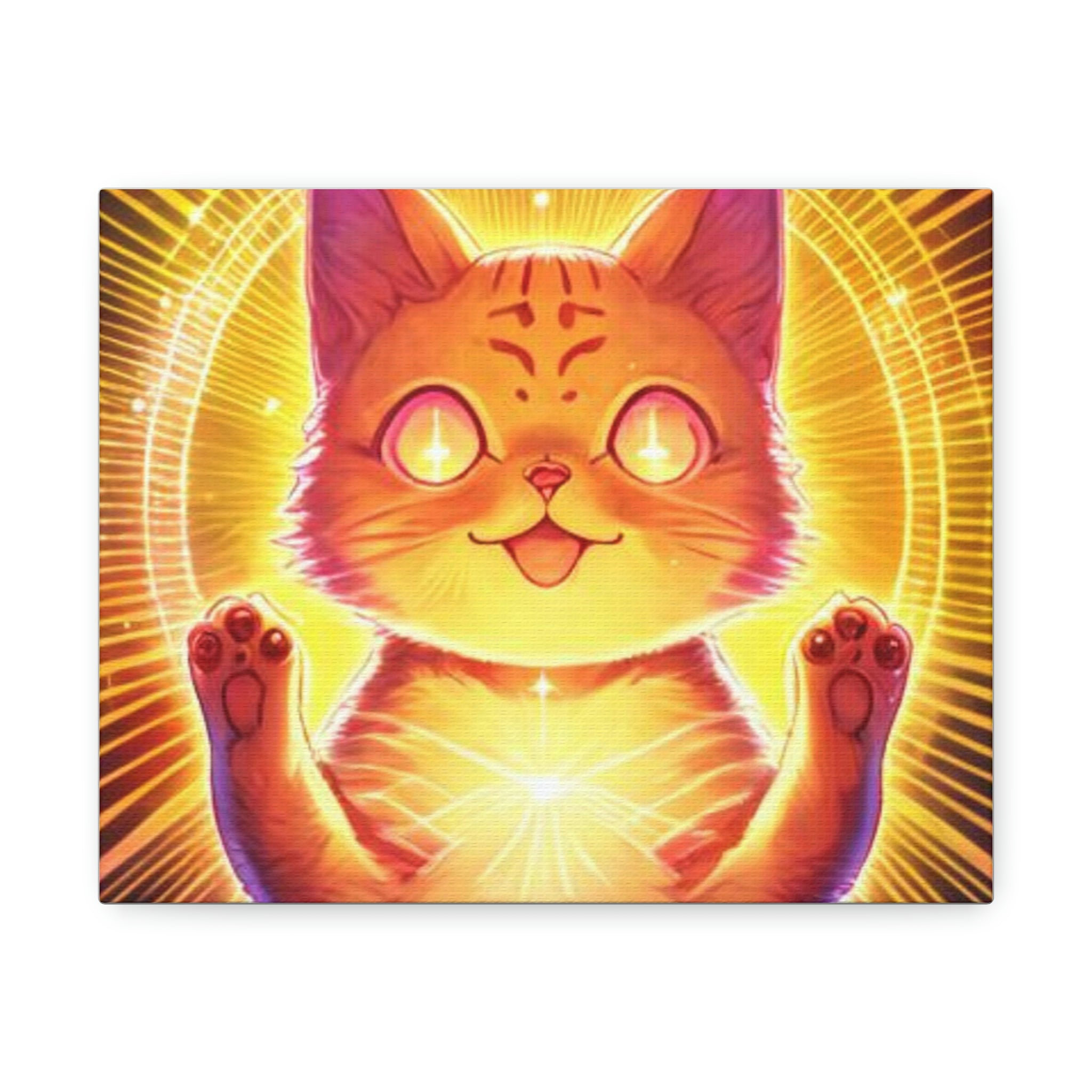 Bungalow Rose Solar Kitty by Kelly Johnson - Wrapped Canvas Graphic Art ...