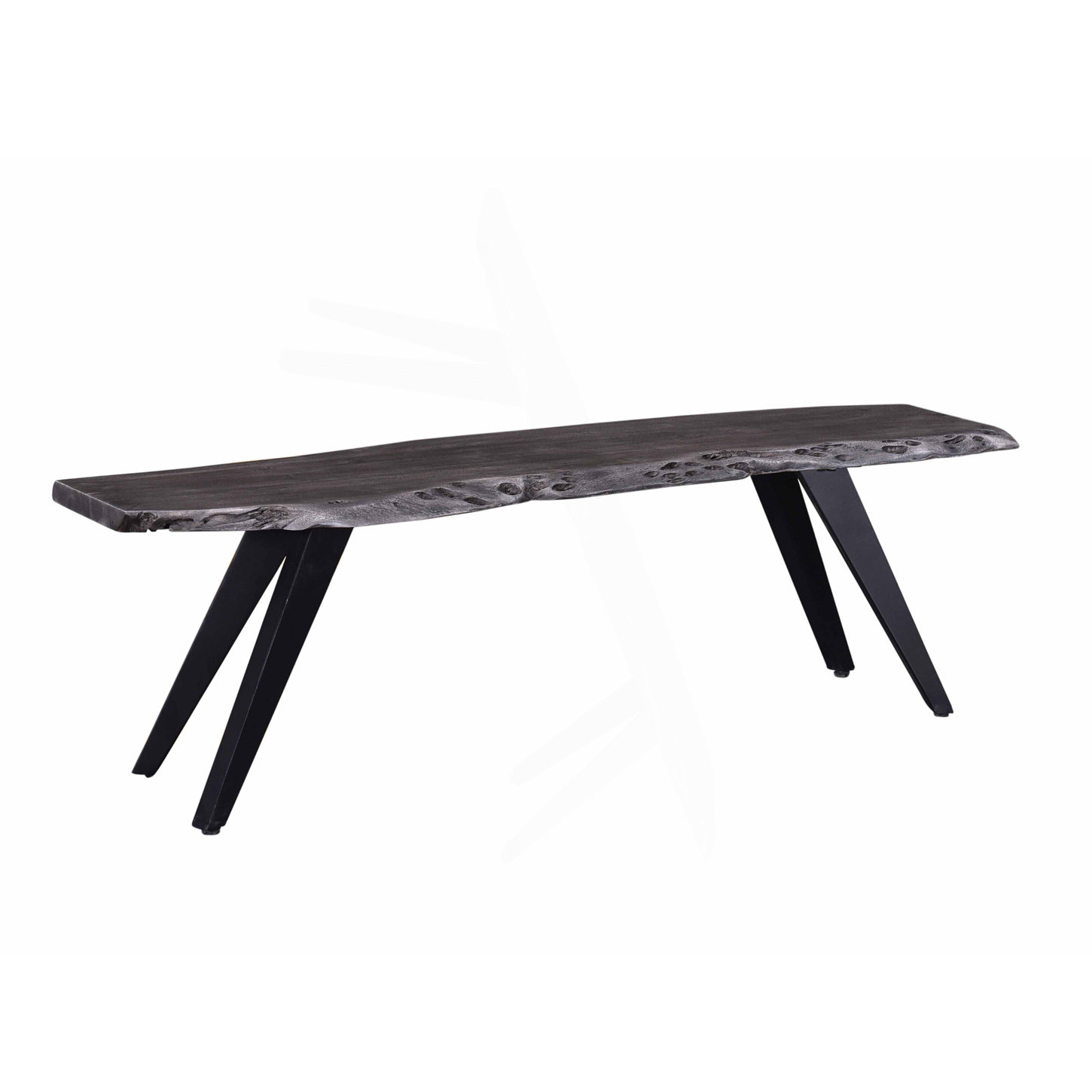 Hokku Designs Modern Bench, Modern Dining Bench, Live Edge Table ...