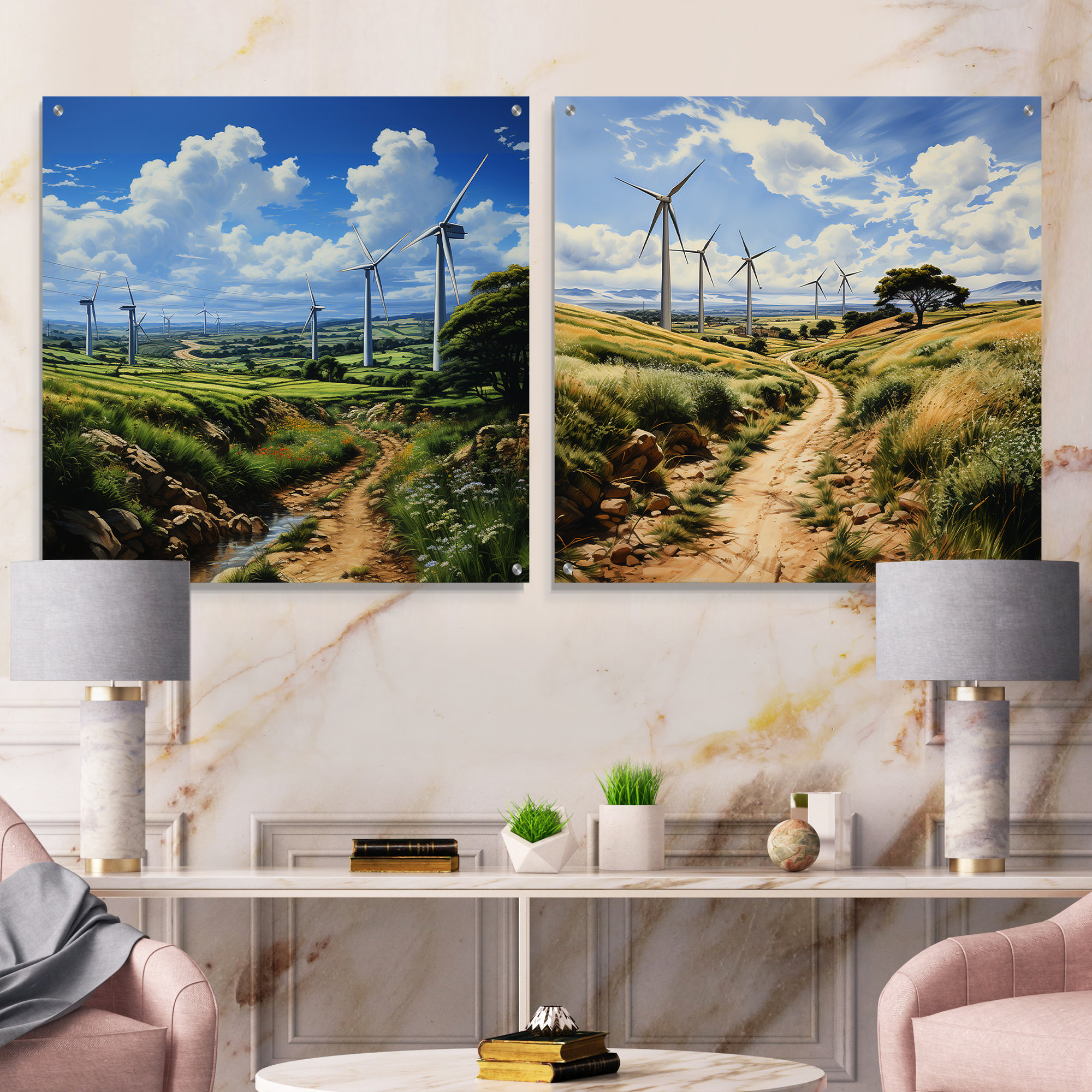 August Grove® Analytic Drawing Of A Wind Turbines - Wind Turbines ...