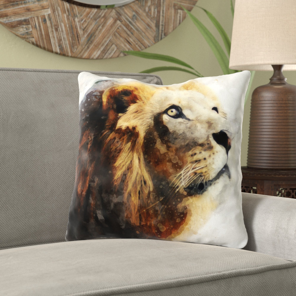 Rug Tycoon Lion Throw Pillow | Wayfair