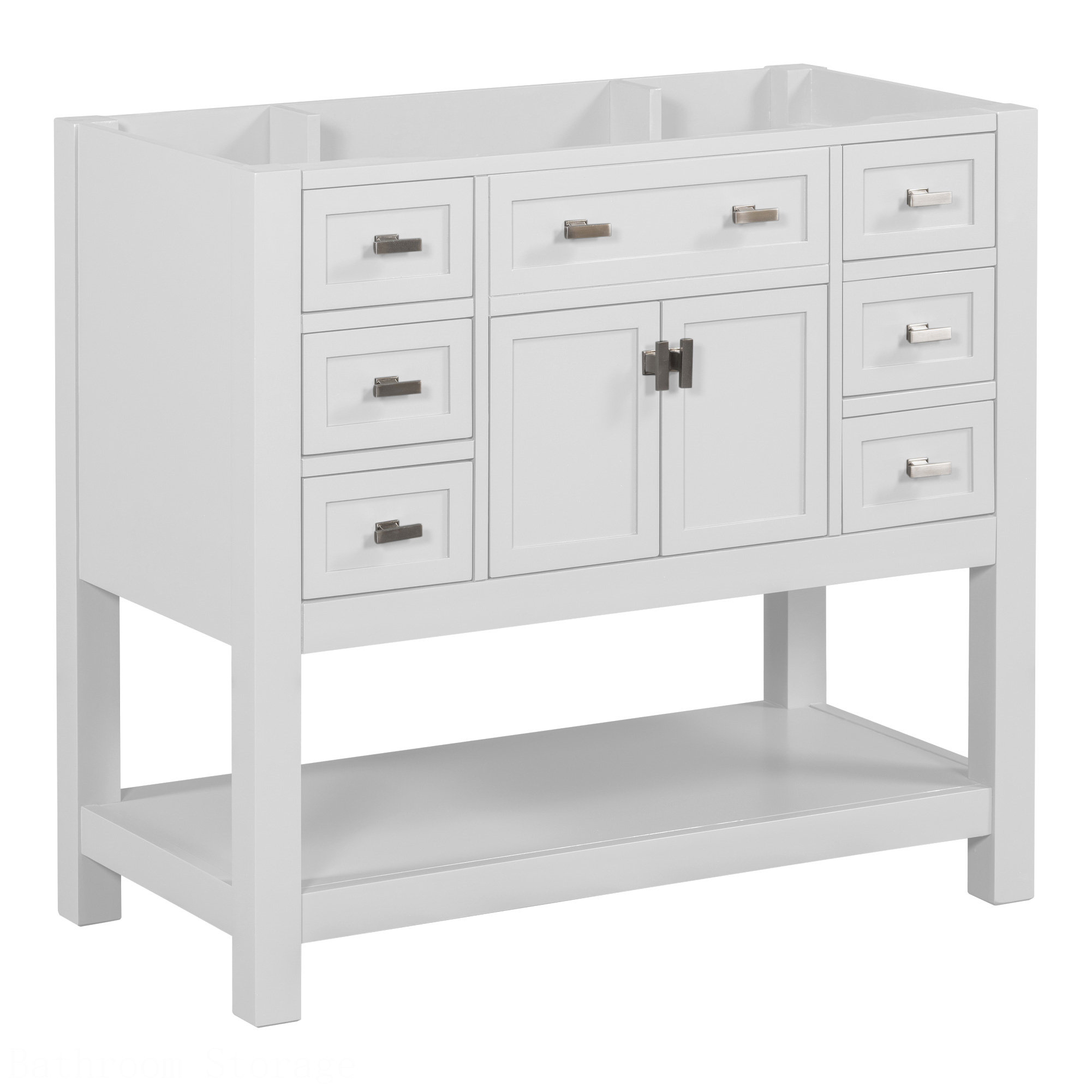 Winston Porter Modern Style Bathroom Storage Cabinet With 6 Drawers And ...