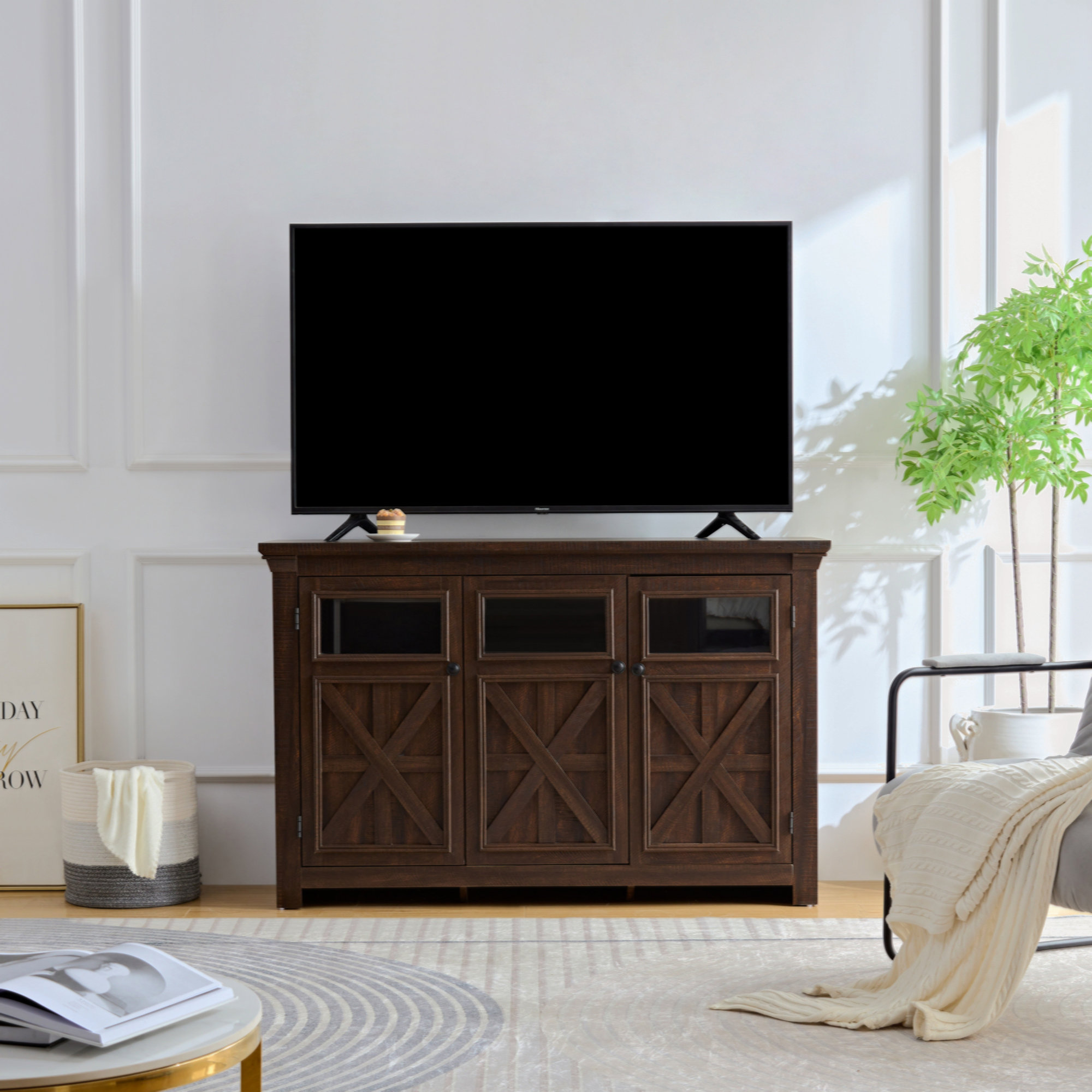 August Grove Corrinn 52.99 Sideboard, Storage Cabinet, TV Stand with ...