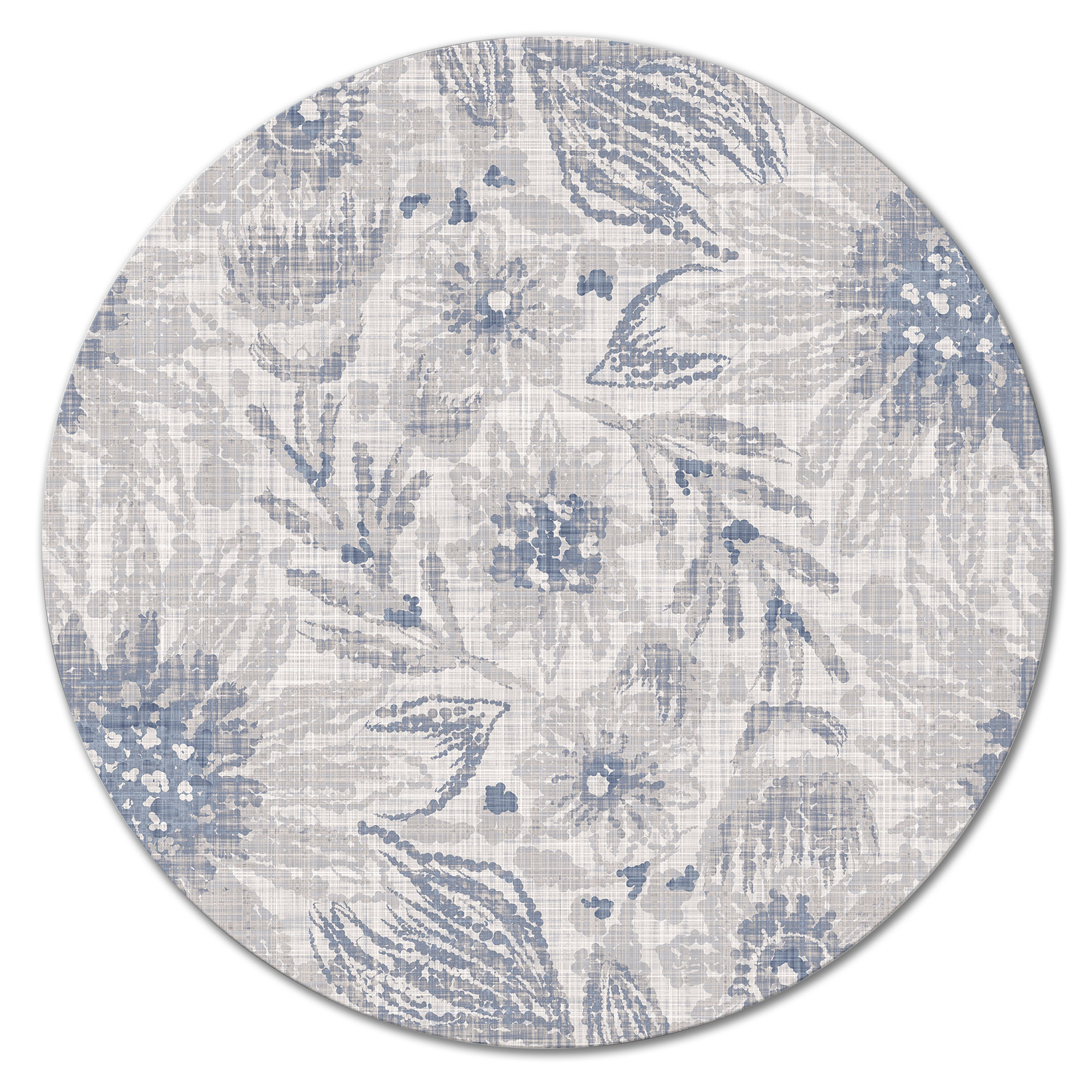 East Urban Home Vintage Blue Farmhouse Flower V - Patterned Metal ...