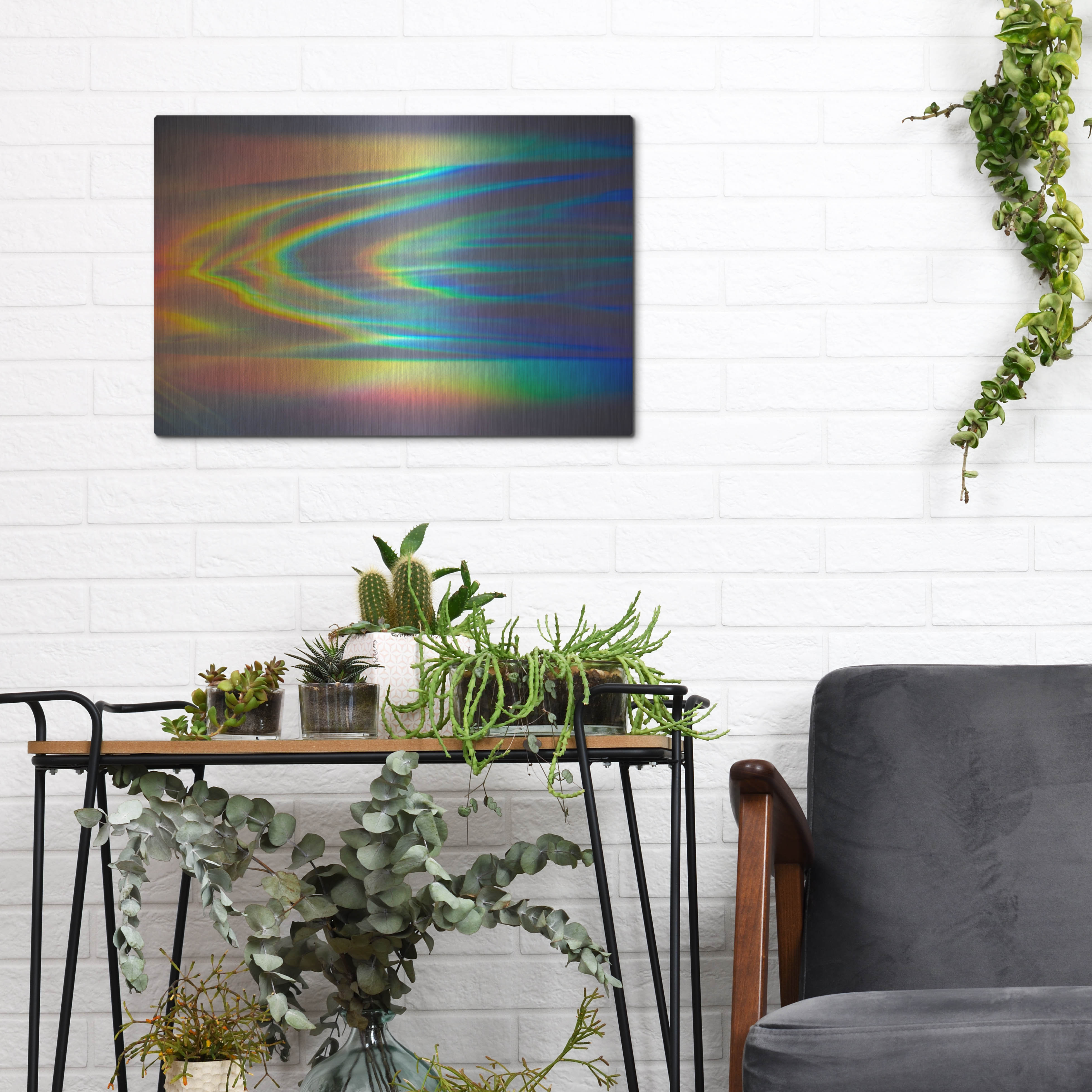 Ivy Bronx 'Prism Ocean' by Luxe Portfolio, Metal Wall Art | Wayfair