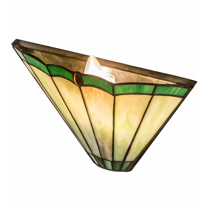 Meyda Lighting 1 - Light Dimmable Antique Brass Half Moon | Wayfair