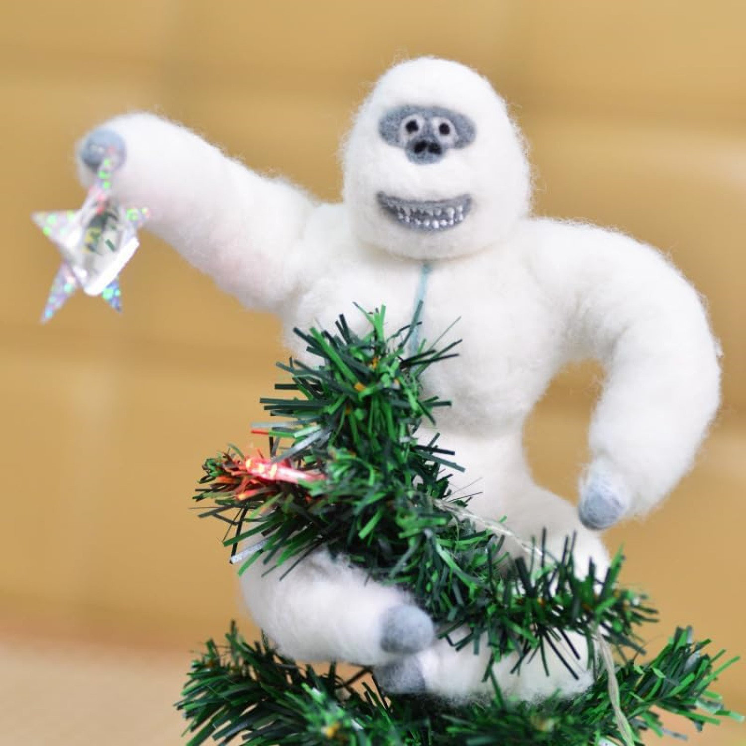 Ophelia & Co. Abominable Snowman Tree Topper Pose-Able Arms Funny ...