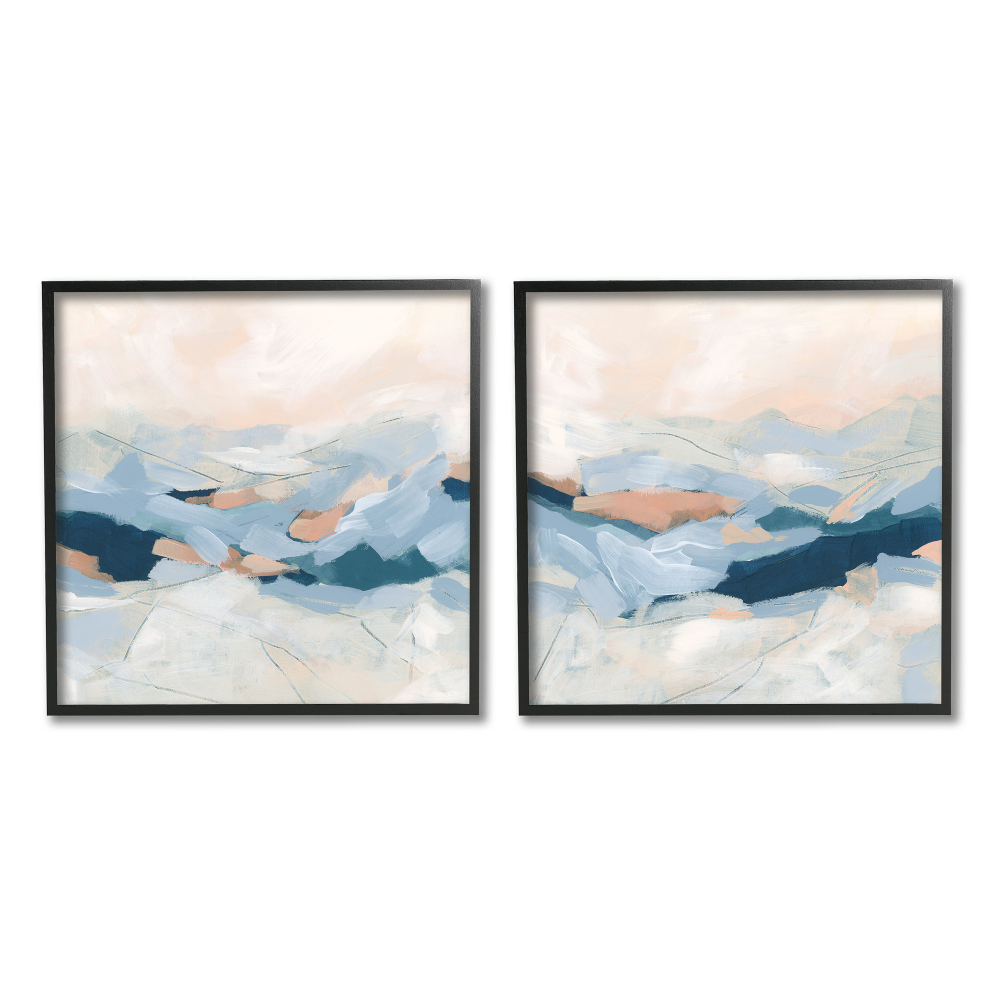 Ivy Bronx Abstract Mountain Peaks Scenery by June Erica Vess - 2 Piece ...