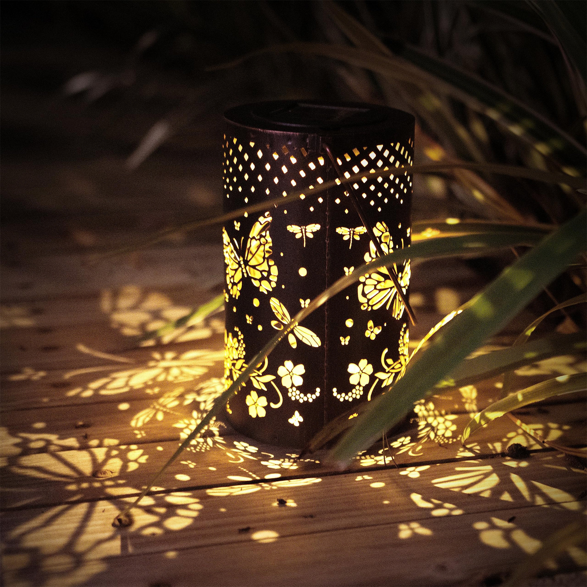 doitbest Butterfly Solar Lantern - Waterproof Hanging Garden Decor ...