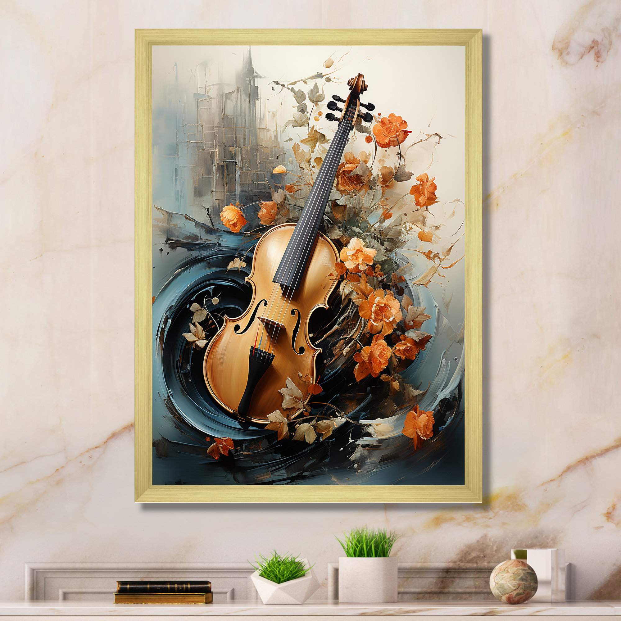Red Barrel Studio® Vintage Music Violin Melody II - Music Wall Art ...