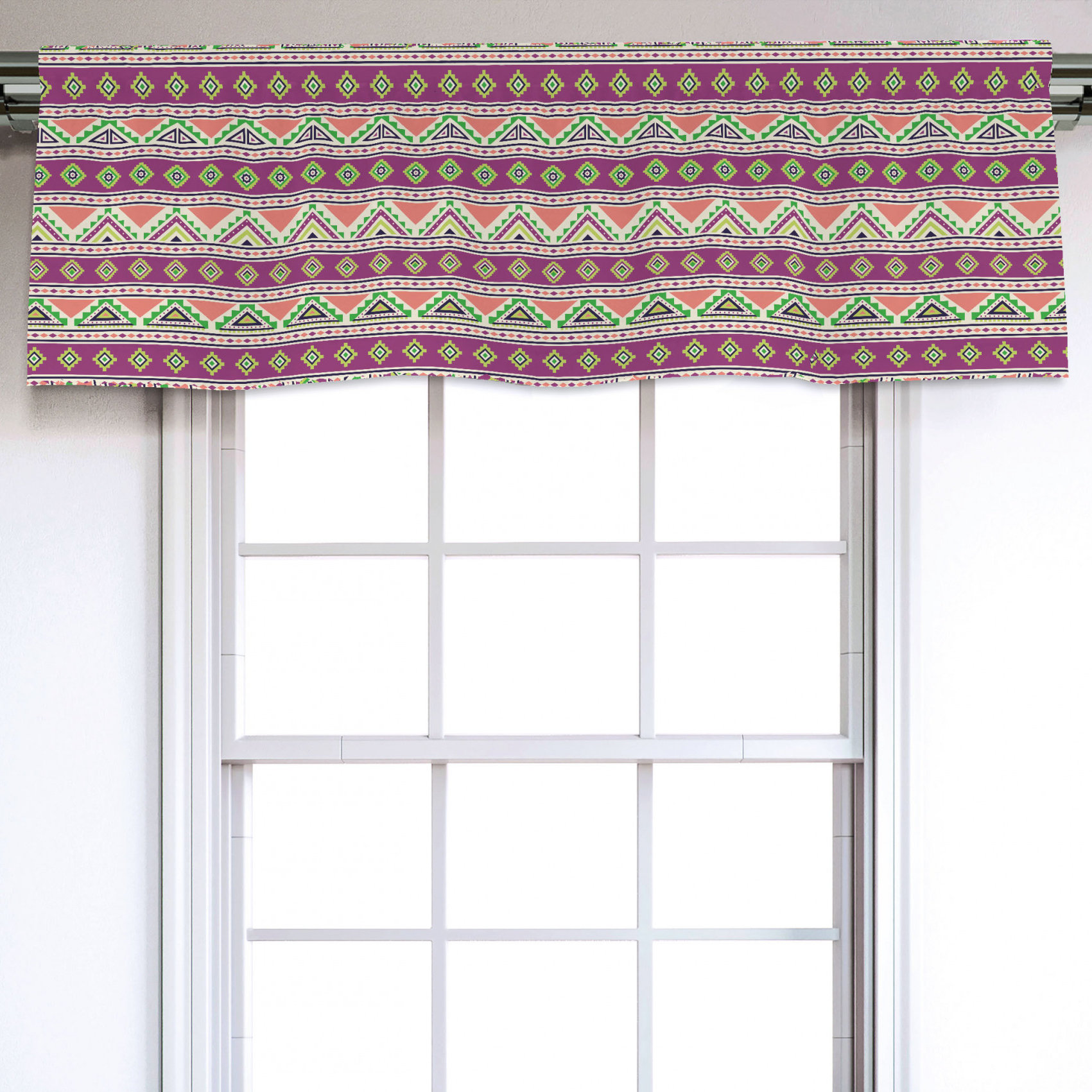 Ambesonne Aztec 54" Window Valance | Wayfair