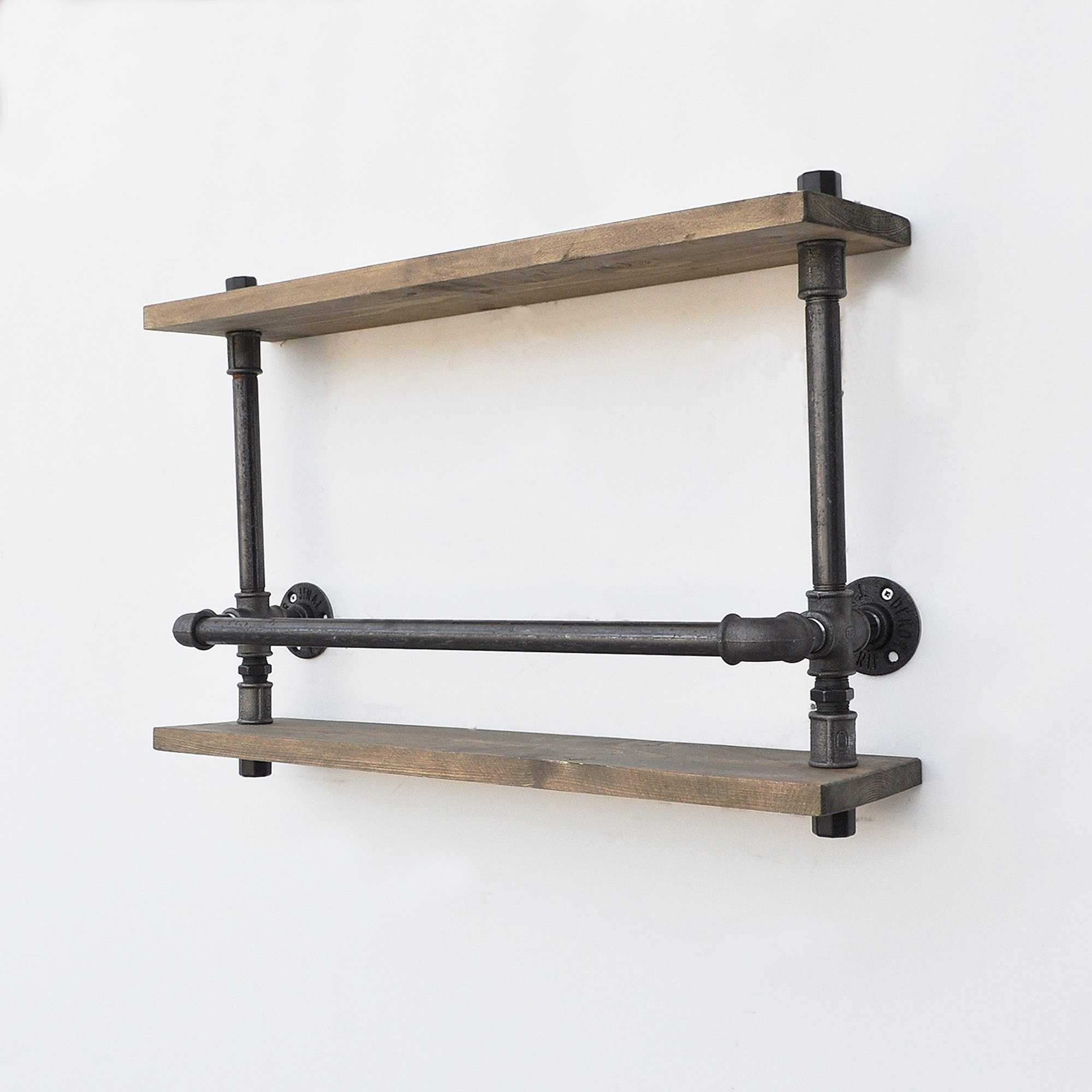 East Urban Home Kelm 2 Piece Tiered Shelf with Adjustable Shelves | Wayfair