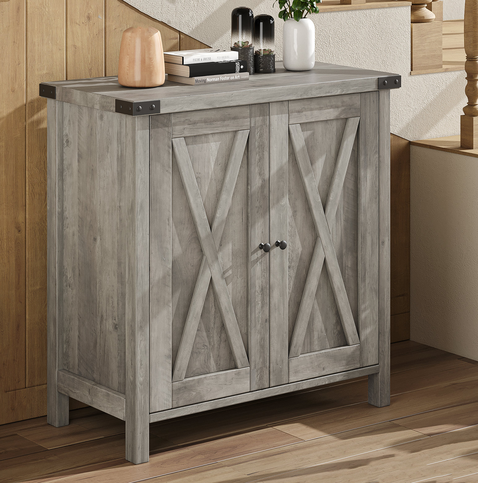 Gracie Oaks Console Cabinet With Storage Entryway Cabinet For Living ...