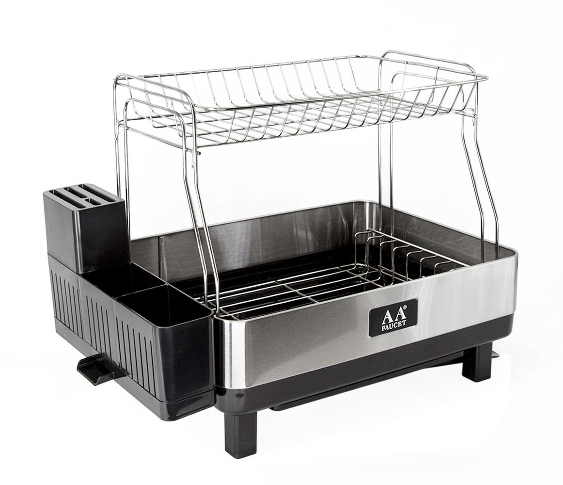 AA FAUCET Stainless Steel Two Tier Dish Rack & Reviews - Wayfair Canada