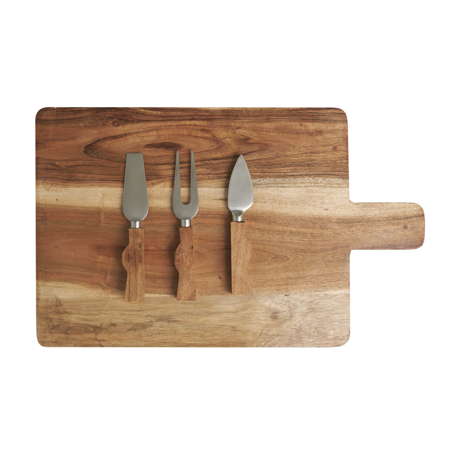Cole & Grey Cole And Grey Wood Handmade Cutting Board With 4 Cheese ...