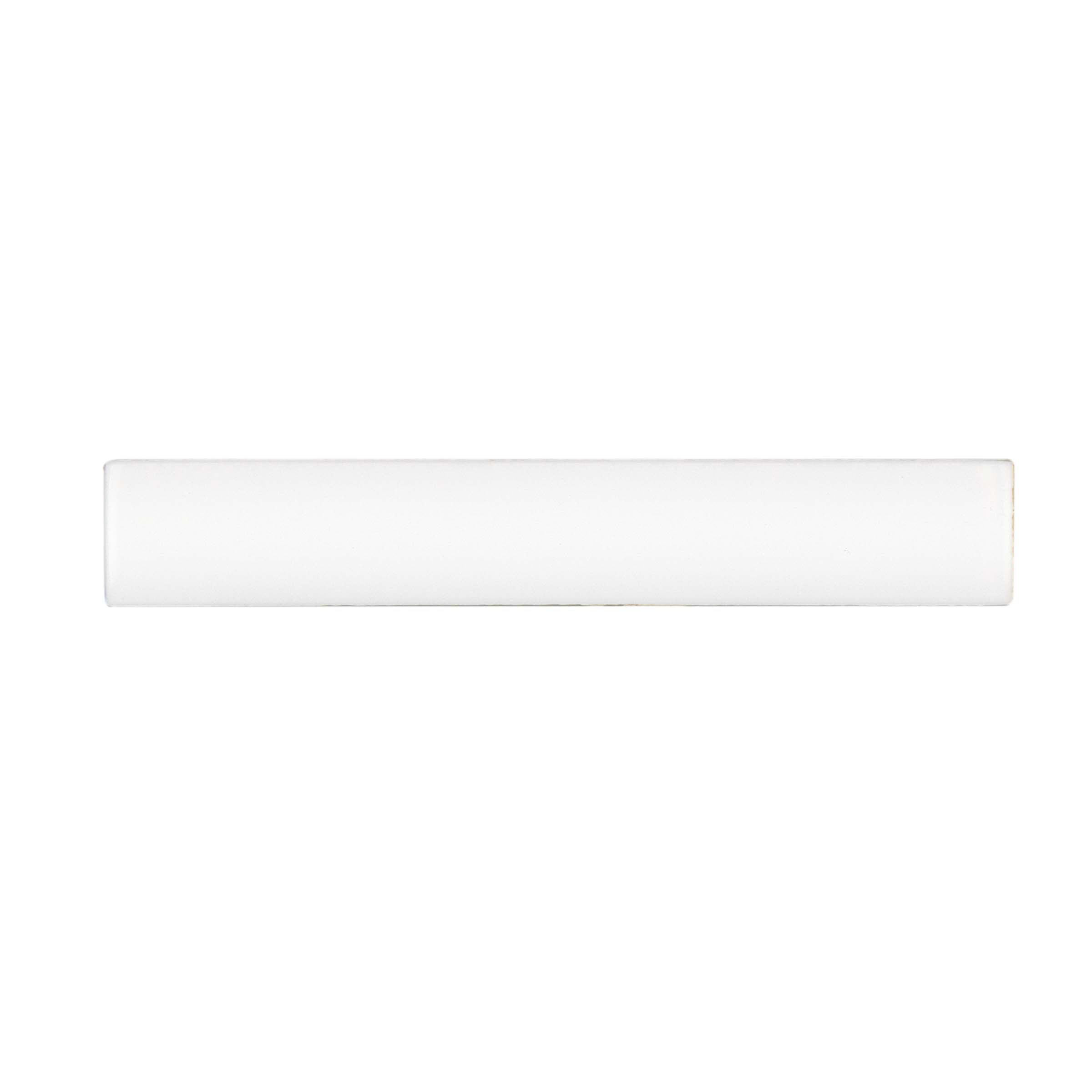 Bedrosians 6" x 1" Ceramic Quarter Round Tile Trim in Ice White | Wayfair