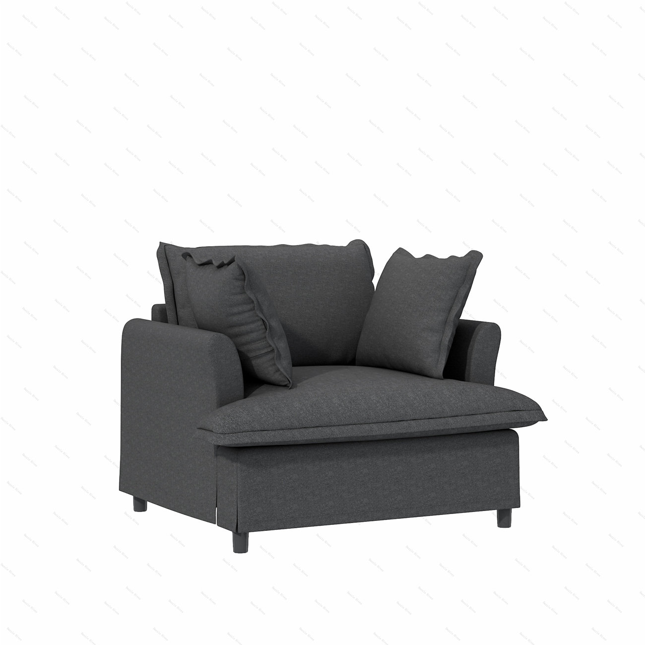 George Oliver 37" Oversized Single Seat Sofa Module for Modular ...