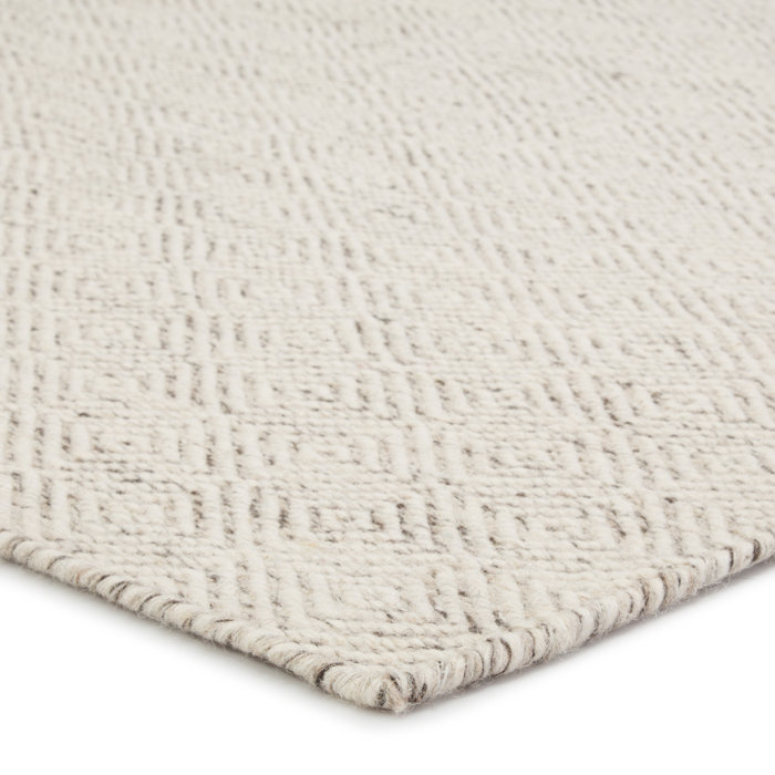 Wade Logan® Yerby Handmade Flatweave Wool Ivory Rug & Reviews | Wayfair