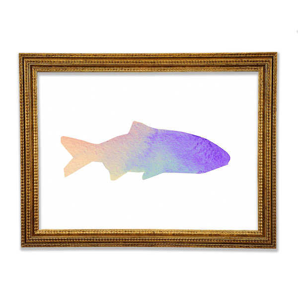 Highland Dunes Rainbow Fish Framed Print | Wayfair.co.uk