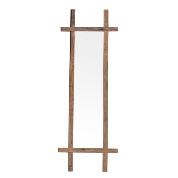 Loon Peak® Malakai Rectangle Wood Wall Mirror | Wayfair