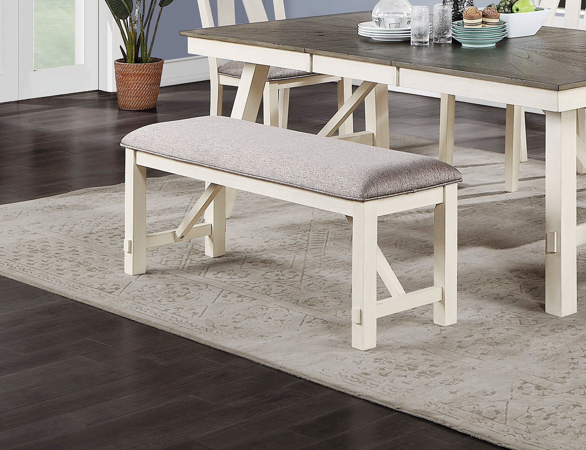 August Grove® Indoor Bench Dining Room Bench, Settee Bench - Wayfair Canada