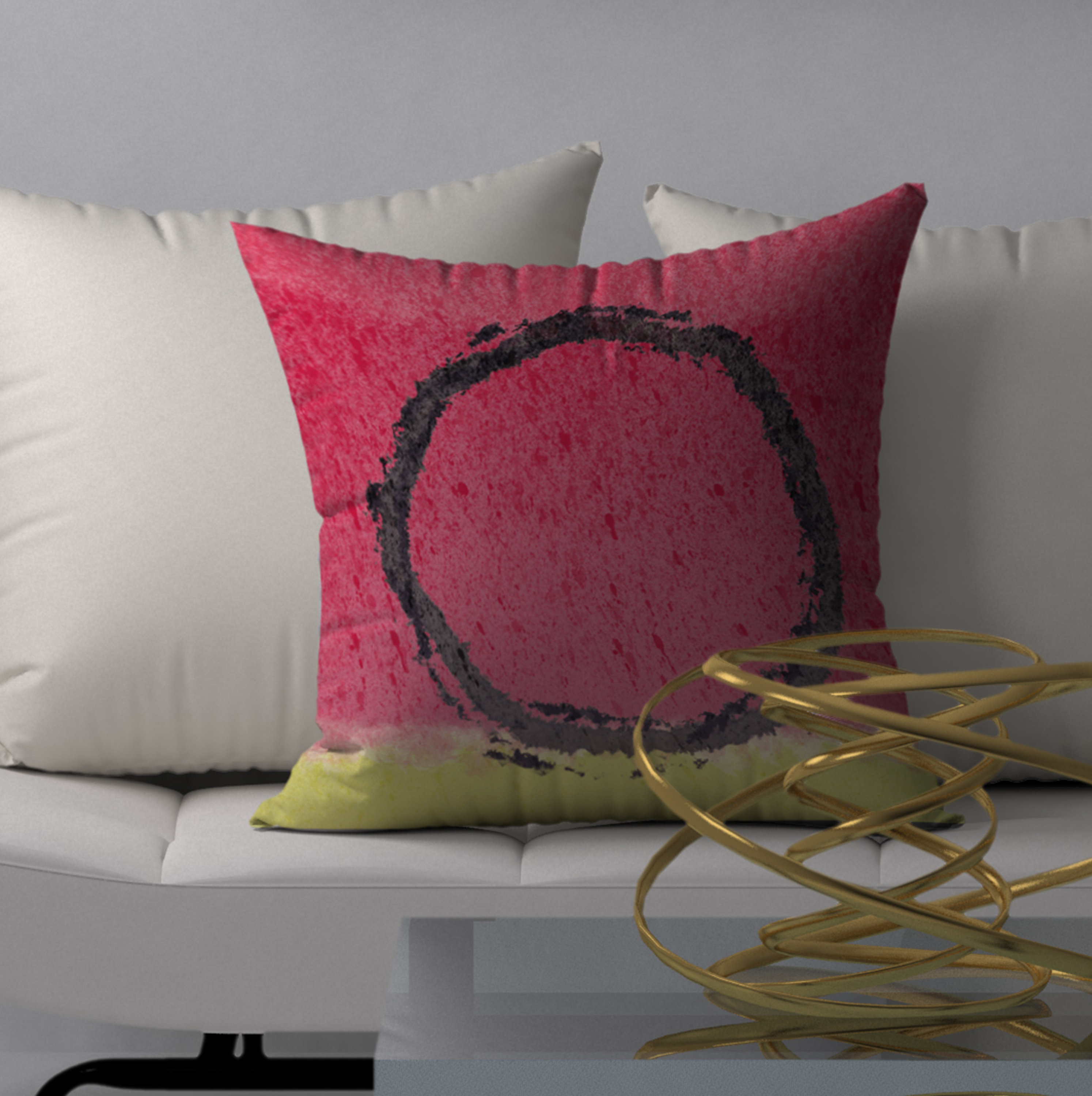 LeRoi Products Power Interesting Square Pillow Cover & Insert | Wayfair